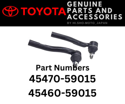 TOYOTA Genuine OEM Part 45470-59015 & 45460-59015 Rod Assy, Tie, LH ...
