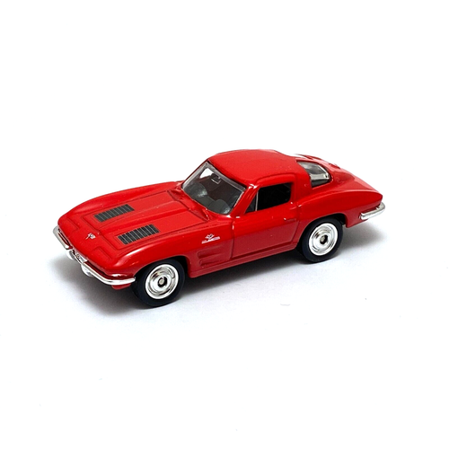 1963 Chevrolet Corvette Red Welly 1:60 1:64 Series Scale Toy Car 52356 ...