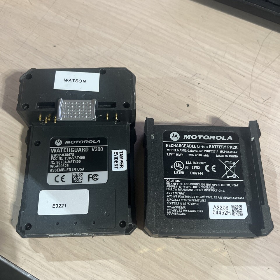 MOTOROLA WATCHGUARD V300 BWC2-03448 CAMERA | eBay