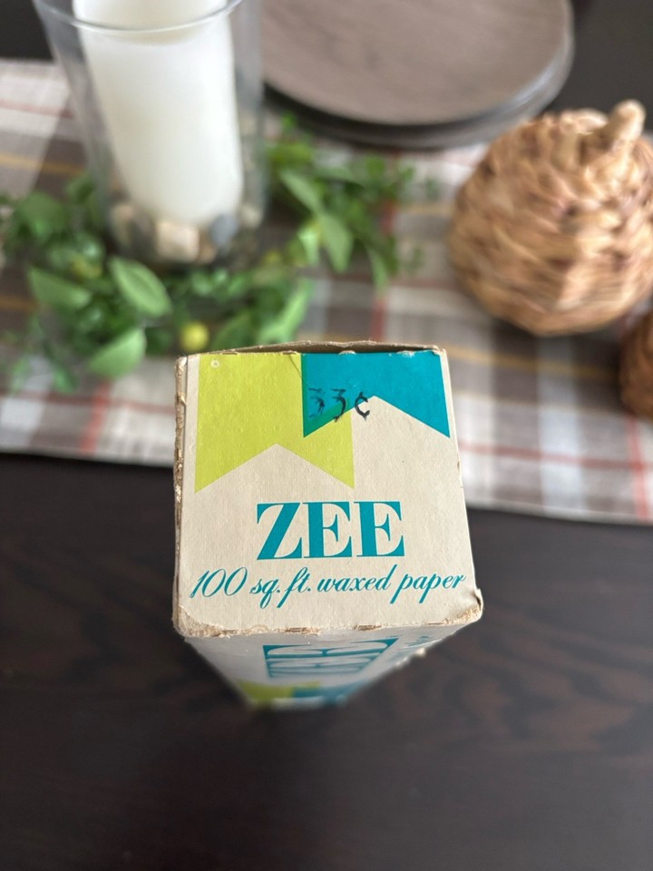 Vintage! Zee Wax Paper ~ NOS Unused 100 Square Feet Use For Prop Or ...