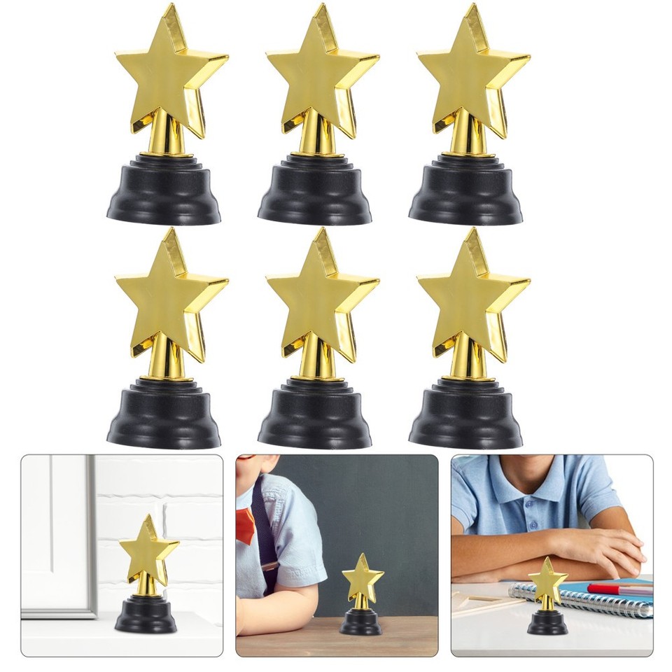 6 Pcs Trophy Cups for Kids Party Mini Trophies Creative Shaped Decor ...