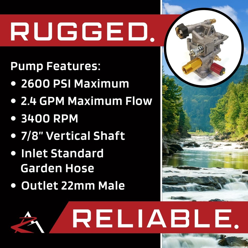 New PRESSURE WASHER PUMP fits Honda Excell XR2500 XR2600 XC2600 ...