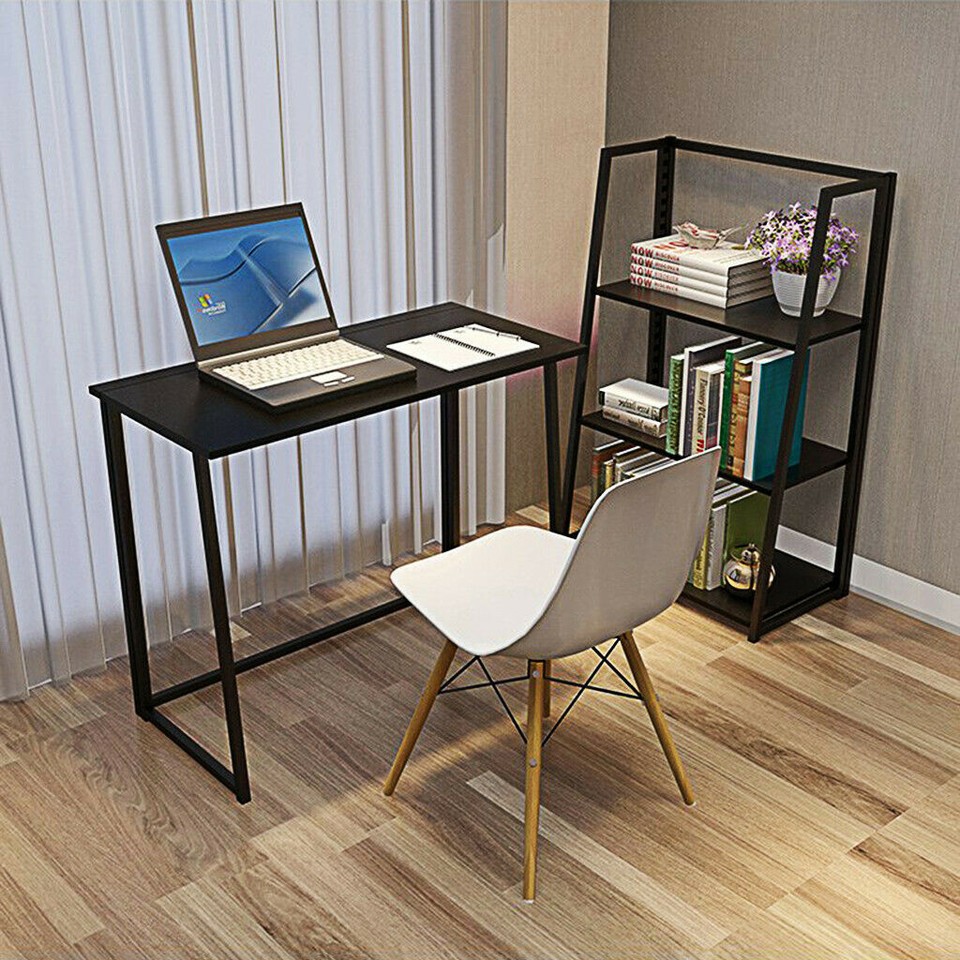 Foldable Computer Desk Home Office Writing Table for Small Space | eBay