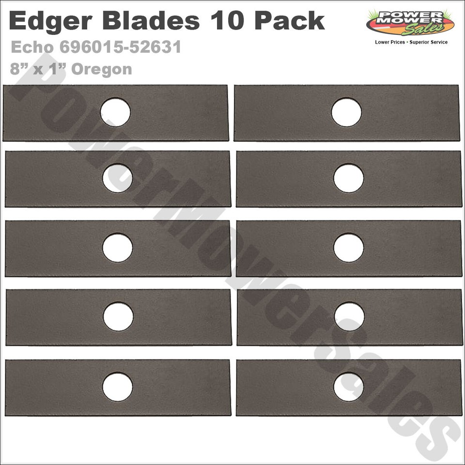 (10 Pack) Oregon Edger Blade Straight Cut Edge 8 x 1 Fits Most Edgers ...