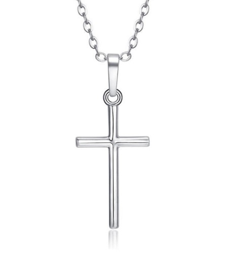 Stainless Steel Silver Jesus Christ Cross Pendant Necklace Chain for ...