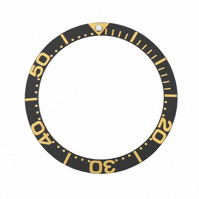 BEZEL INSERT FOR INVICTA 8926C 8928OB PRO DIVER BLACK LARGE NUMBER GOLD ...
