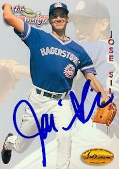 Jose Silva autographed baseball card 1994 Ted Williams Card Co. #130 ...