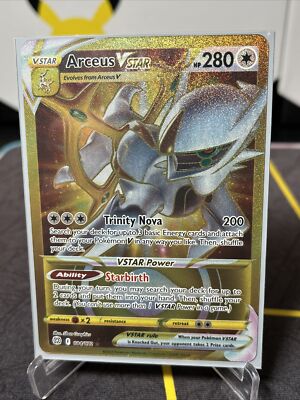 Pokemon - Arceus VSTAR - 184/172 - Gold Secret Rare -Brilliant Stars-NM/M-New | eBay