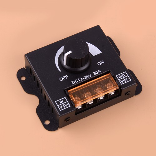 LED Light-Strip Dimmer Dimming Controller Knob ON/Off Switch DC 12V-24V ...