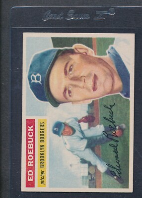 1956 Topps WB #058 Ed Roebuck Dodgers EX *4645 | eBay