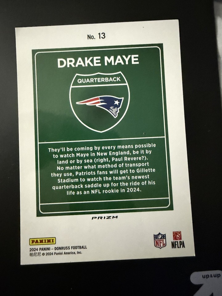 2024 Panini Donruss Downtown! Drake Maye RC MVP SuperBowl Case Hit SSP🔥 ...