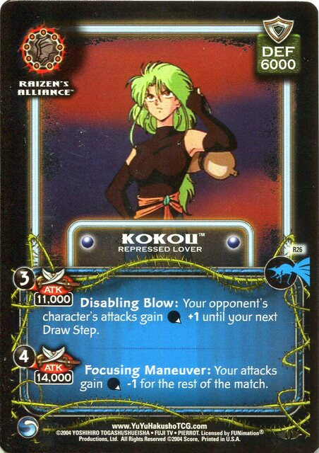 Kokou, Repressed Lover - R26 - Unlimited Edition (Betrayal) Yu Yu ...