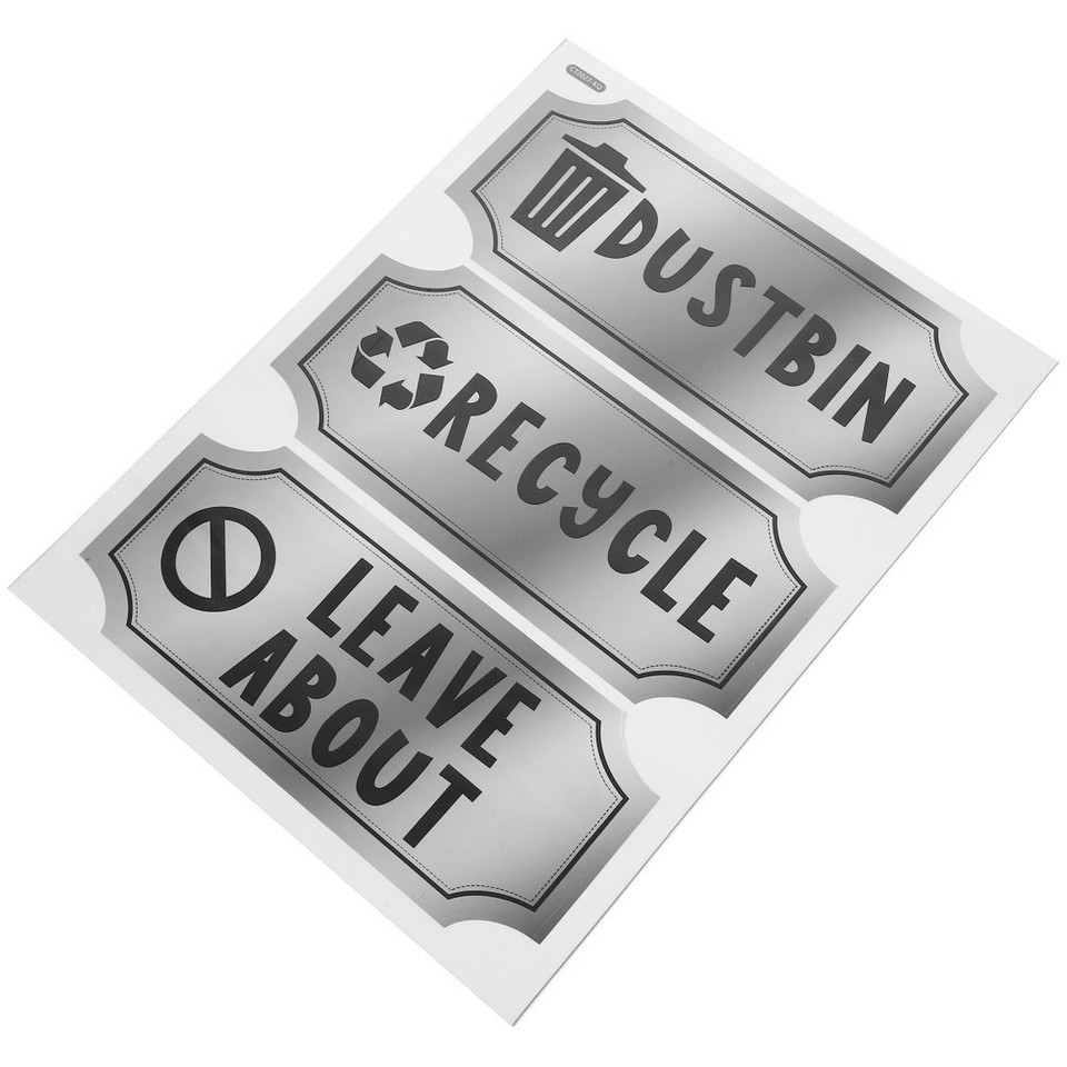 Trash Can Label Recycling Bin Signs Garbage Classification Stickers ...