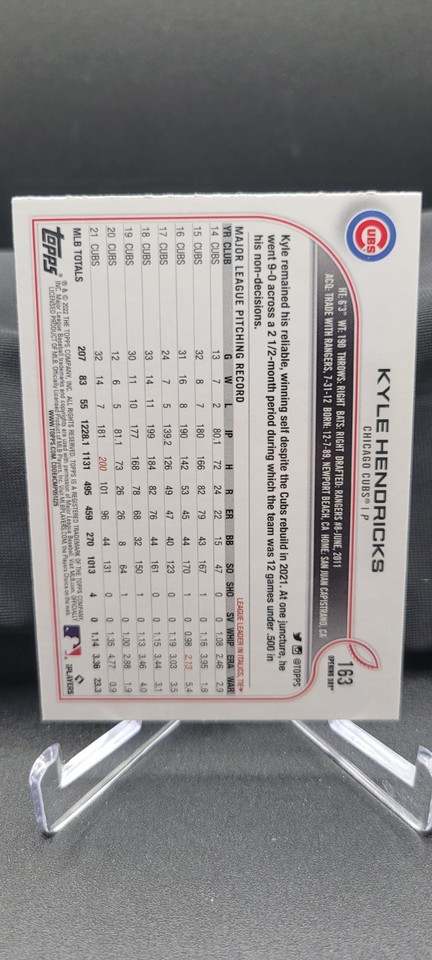 2022 Topps Opening Day - Kyle Hendricks #163 | eBay