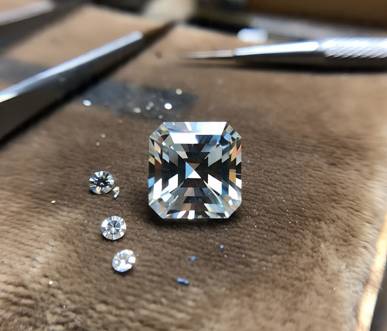 1Ct Natural Diamond Certified Asscher Cut VVS2 Clarity D Color A2 | eBay