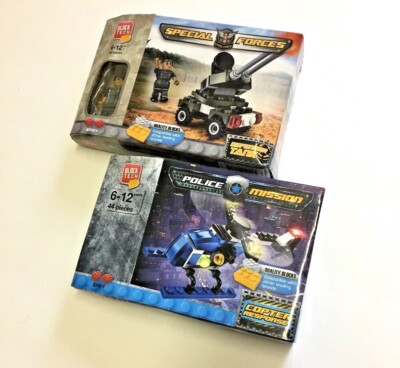 Two Sets Block Tech: Police Mission Copter & Special Forces Tank By ...