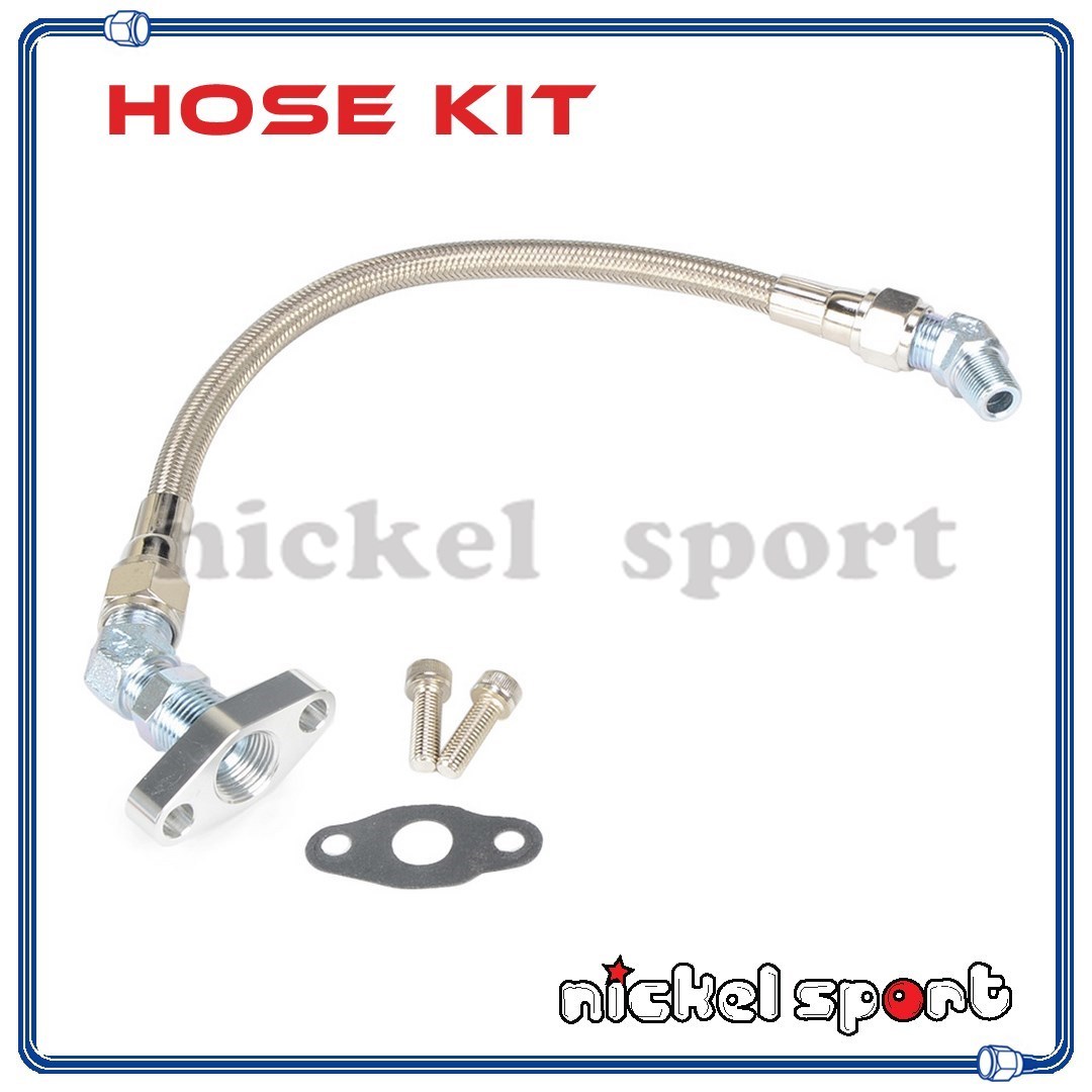 Turbo Oil Drain Line Kit M8 8AN Garrett GT25R GT28R GT30R GT35R Ball ...