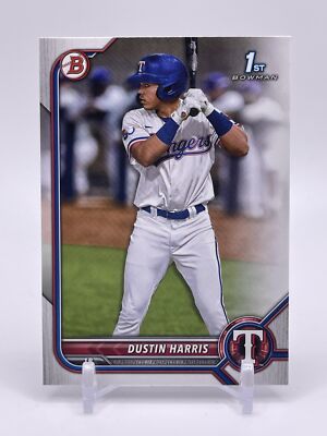 Dustin Harris 2022 1st Bowman Prospects #BP-119 Texas Rangers | eBay