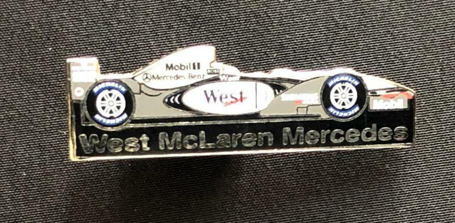 WEST MCLAREN MERCEDES WORLD CHAMPION LEWIS HAMILTON F1 CAR PIN BADGE ...
