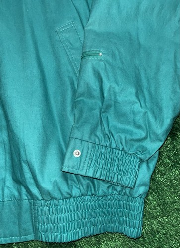 Vintage IZOD Club Full Zip Ocean Green Jacket Men Size Large Made In ...