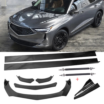 Front Bumper Splitter Spoiler Rear Lip For Acura MDX SUV Carbon Fiber ...