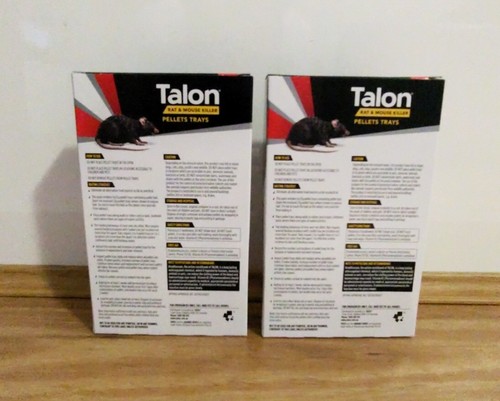2x Talon Pellets Rat Mousr Killer Pellets Trays No touch No Mess 6x25g ...