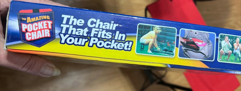 The Amazing Pocket Chair Foldable Camping Hiking Outdoors Travel Sports ...