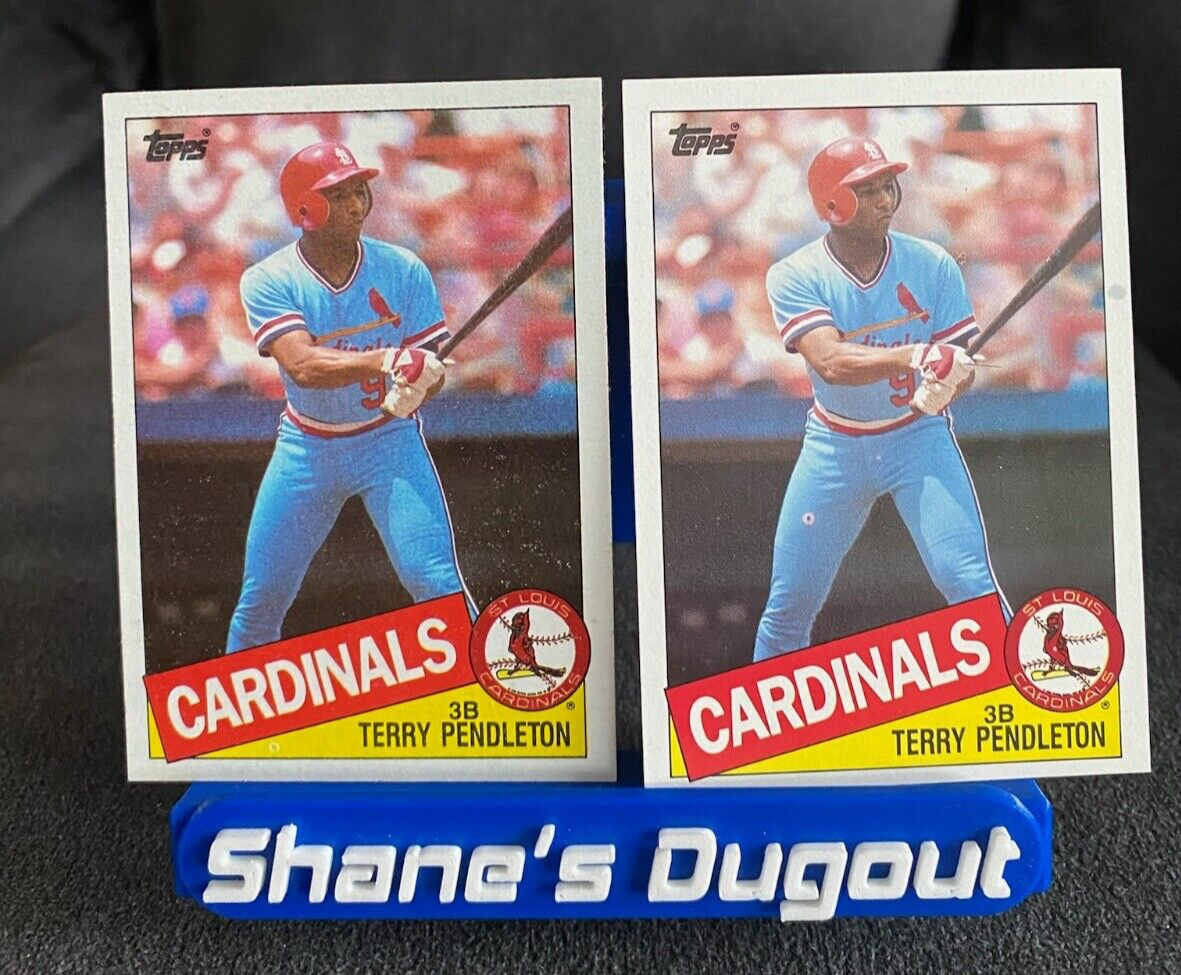 1985 Topps Baseball (2 Cards) RC Terry Pendleton #346 - St. Louis ...