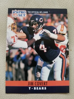 Jim Covert Tackle Chicago Bears NFL Pro Set 1990 | eBay
