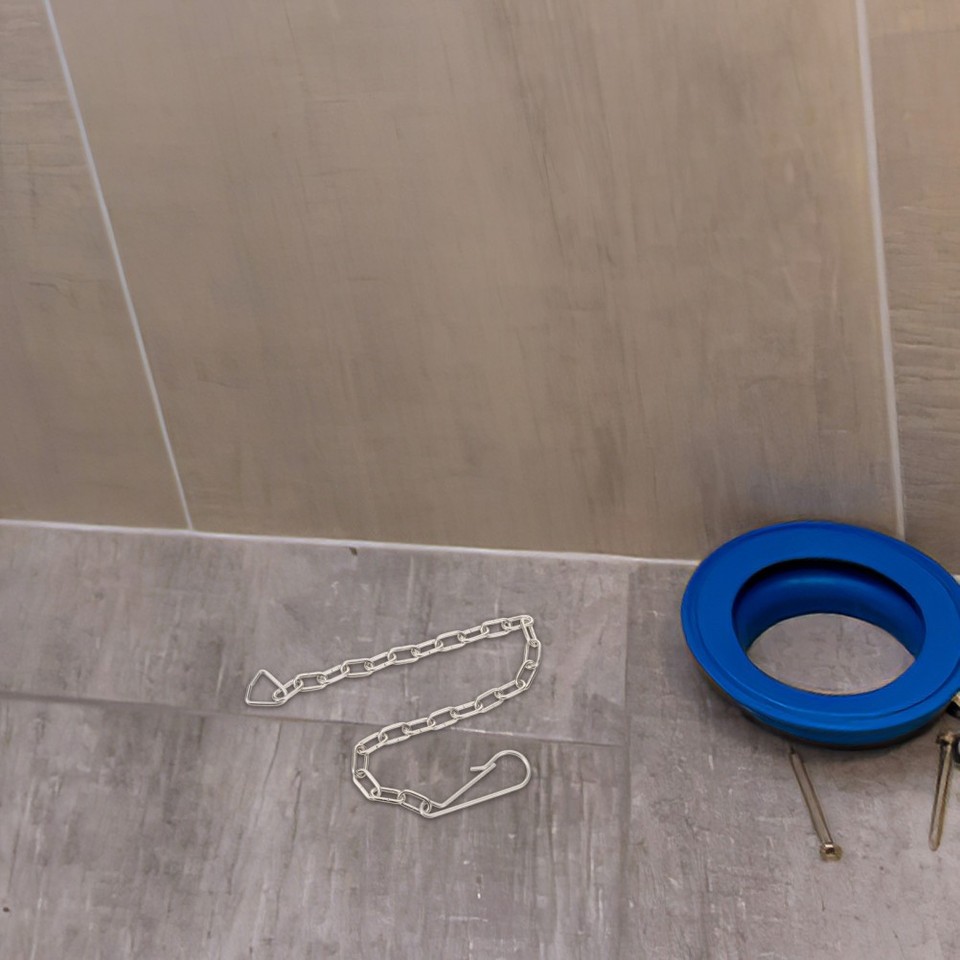 6 Pcs Toilet Cover Chain Fill Valve Lever Bowl Flusher Replacement Kit ...