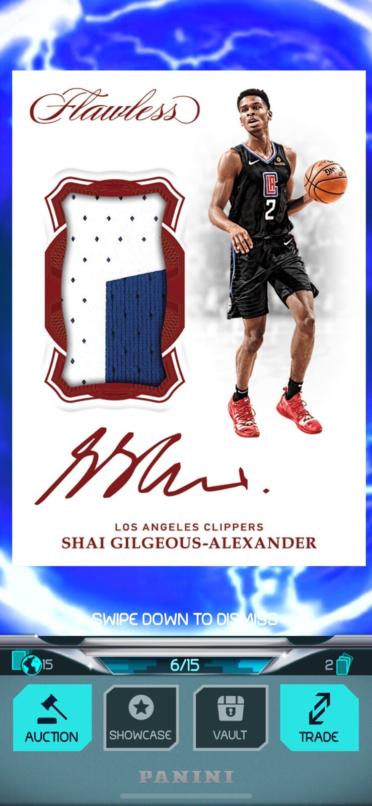 2018 panini digital dunk Flawless Shai Gilgeous Alexander RPA /15 | eBay
