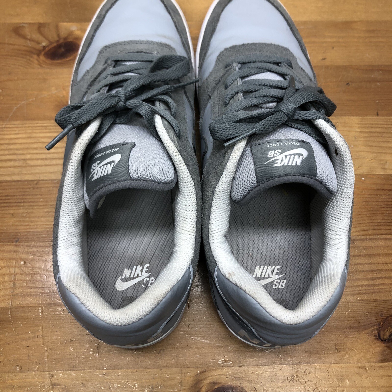 Nike SB Delta Force Vulc Skateboarding Shoes Cool Gre… - Gem