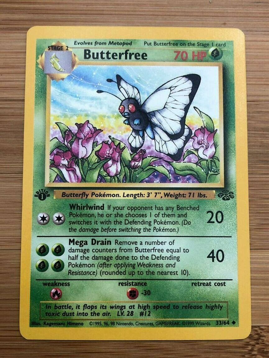 Butterfree Pokemon Card I'm Happy With A Butterfree!