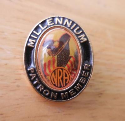 NRA Millenium Patron Member Tie/Hat/Lapel Pin - National Rifle ...