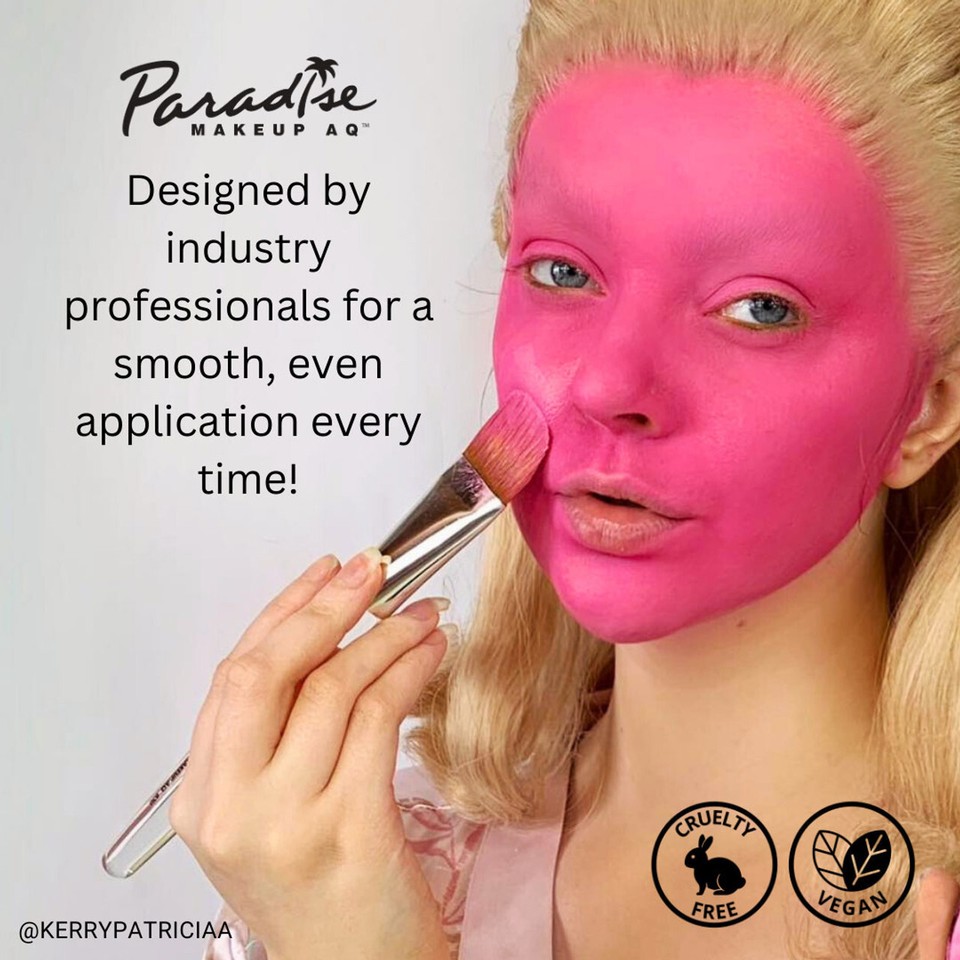 Paradise Makeup AQ 8 Brush Set and Holder MUA pro kit face body paint ...