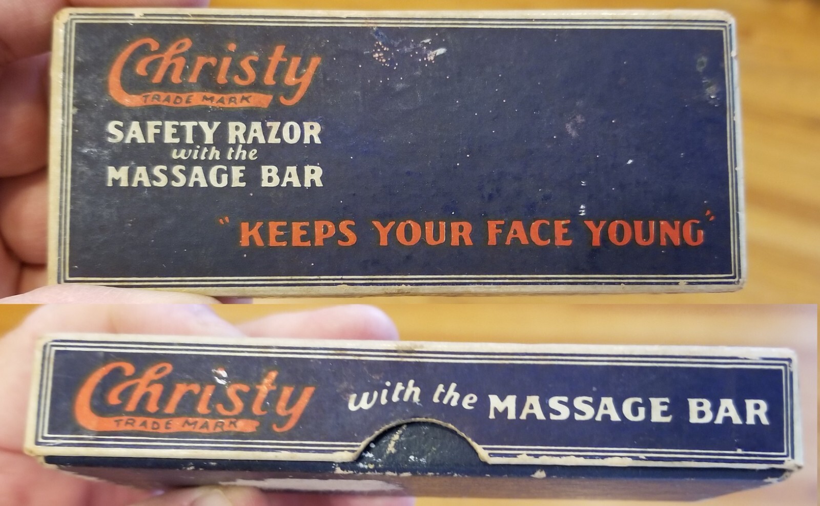 CHRISTY SAFETY RAZOR W/THE MASSAGE BAR IN BOX~BLADES~MANUAL *PILOT ...