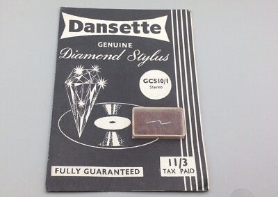 GCS10 Record Stylus (Garrard/Bush/Dansette Needle) Stereo Diamond Tip ...