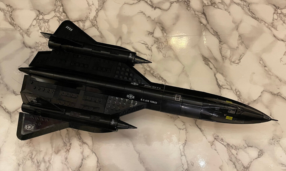 SR-71 Blackbird Recon Jet Model Building Blocks Bricks Original Box ...