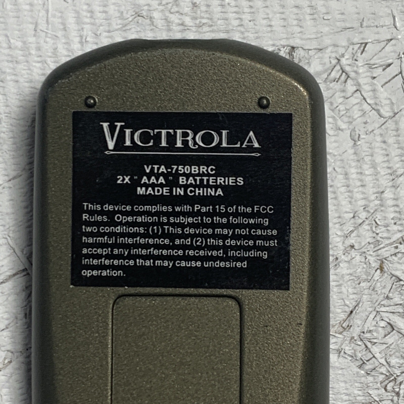 Genuine Victrola VTA-750BRC Bluetooth Record Player Remote Control OEM ...