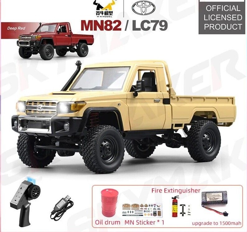 1:12 RC Car MN82 Retro Simulation LC79 RTR 4WD 2.4g Remote Control ...