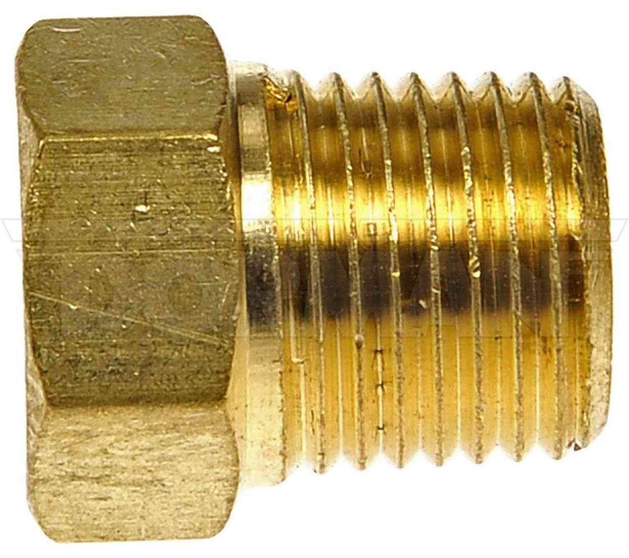 Dorman 785-420D Brass Pipe Plug - Hex Head - 1/8 In. MNPT Pipe Fitting ...