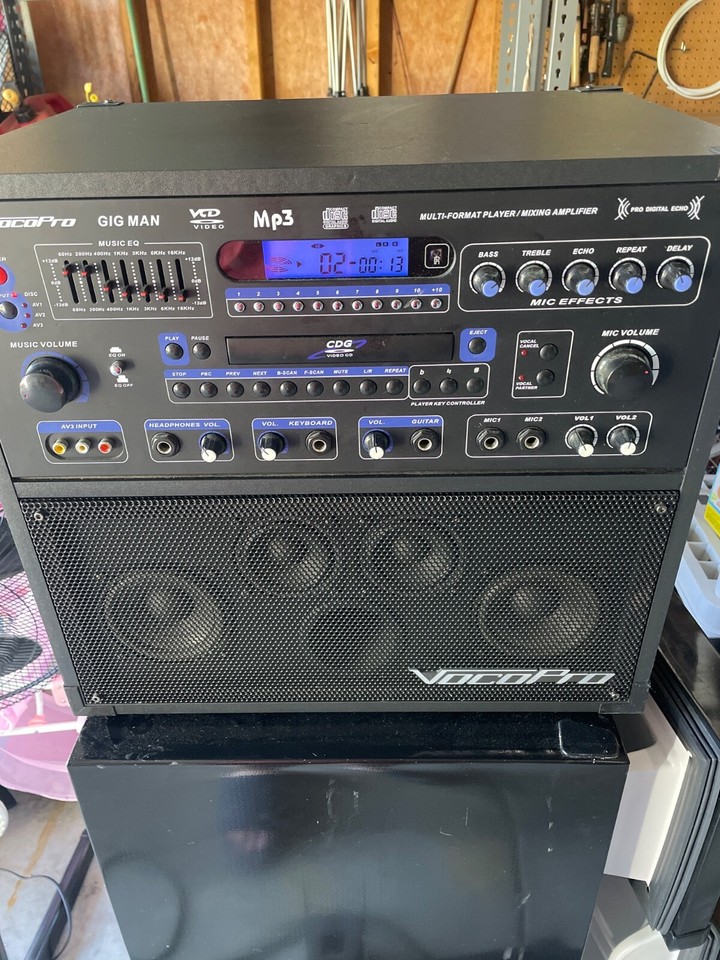 VOCOPRO GIG MAN PLUS PROFESSIONAL KARAOKE SYSTEM MULTI-FORMAT (NO ...