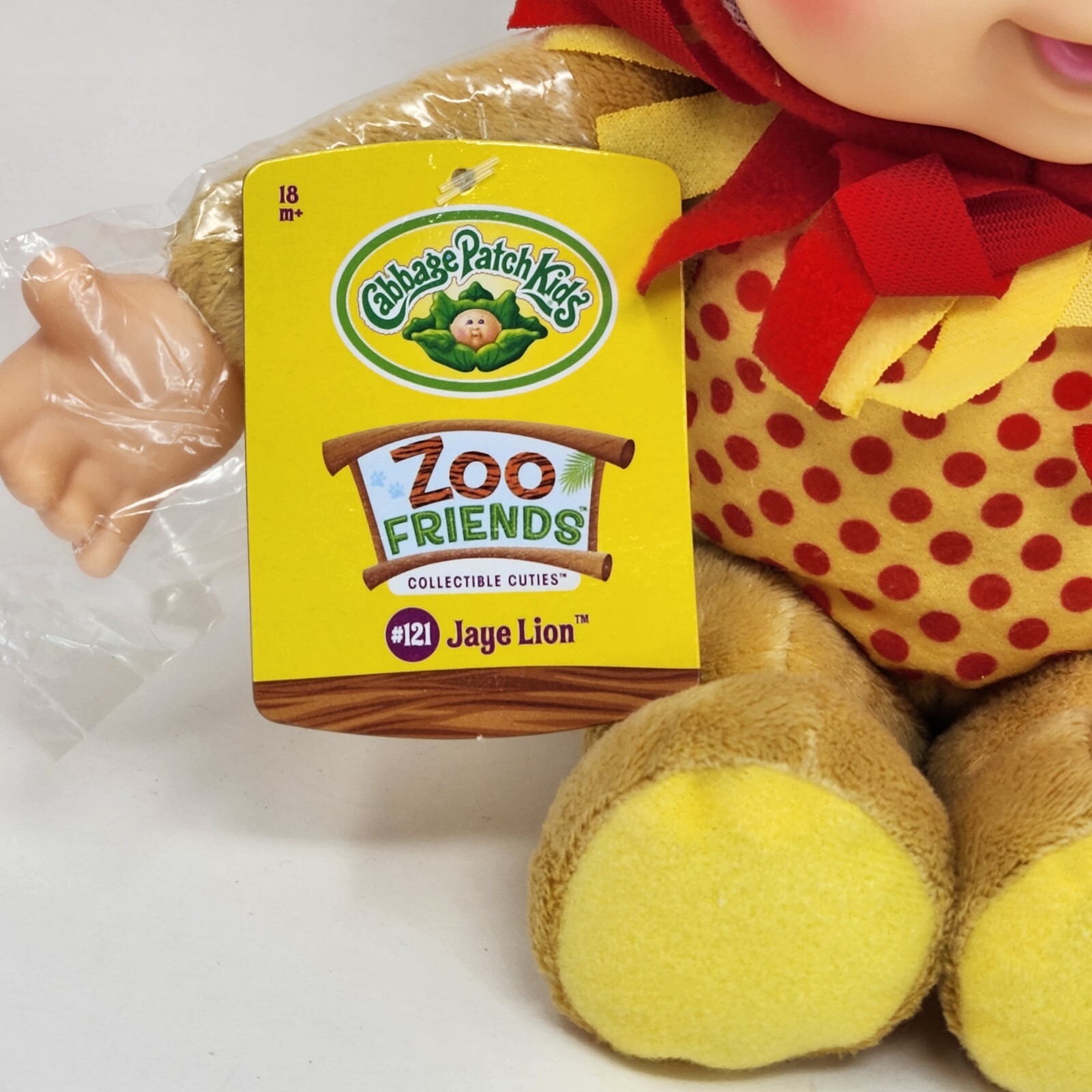 CABBAGE PATCH KIDS CUTIES ZOO FRIENDS JAYE LION STUFFED PLUSH DOLL NEW ...