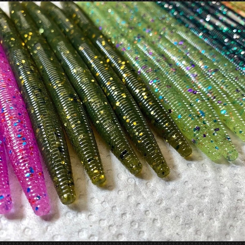 40ct 5-Inch mixed Lot Senko Style Stick Baits Soft Plastic Bass Fishing ...