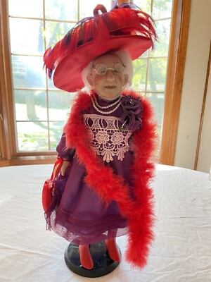 Show Stoppers RED HOT MOMMA Doll with hat and stand in original ...