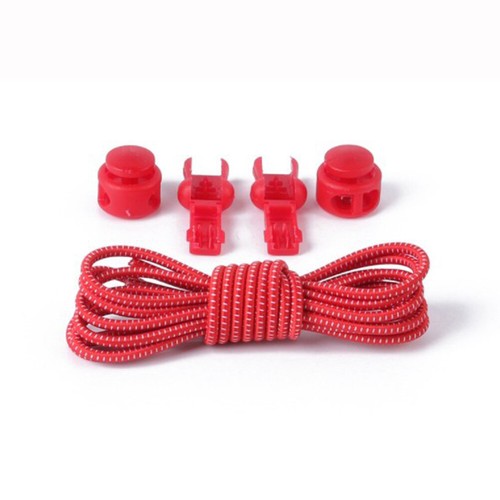 No Tie Elastic Lock Shoe Laces Rope Running Jogging Sneakers Trainer ...