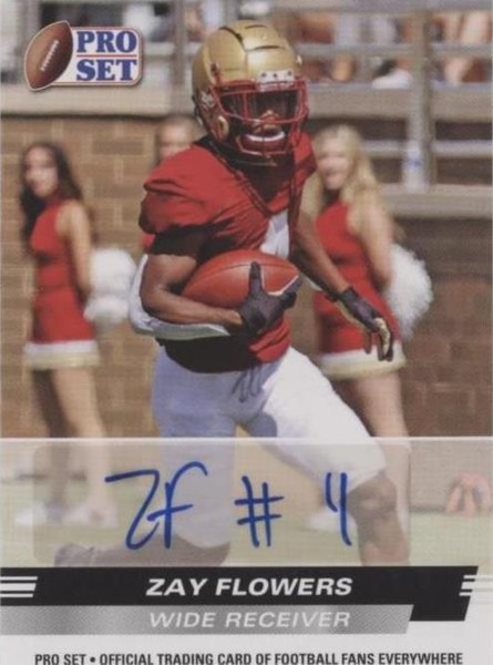 2022 Leaf Pro Set Draft - Autographs #PSA-ZF1 Zay Flowers (AU, RC) for ...