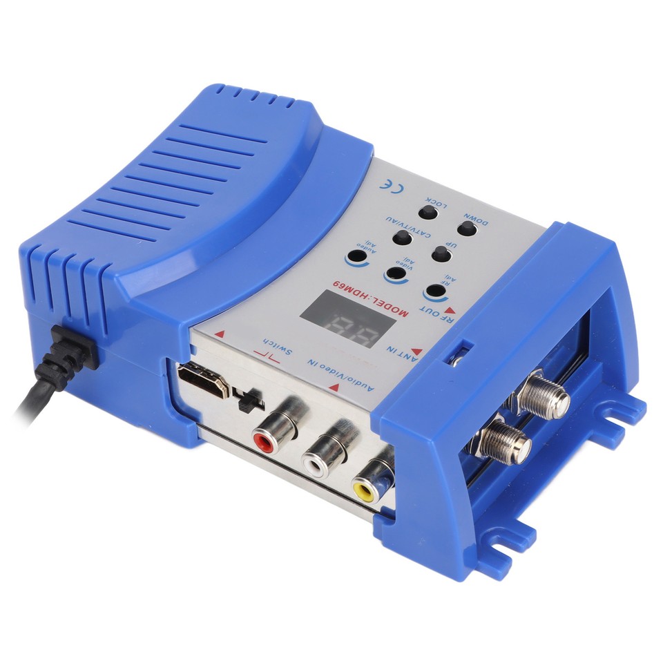 1080P 1.3AV To RF Modulator Video Converter PAL NTSC TV Format VHF UHF ...