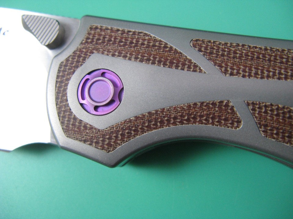 WOW Excellent REATE KNIFE MODEL IRON REA085 M390 BOHLER STEEL TITANIUM ...