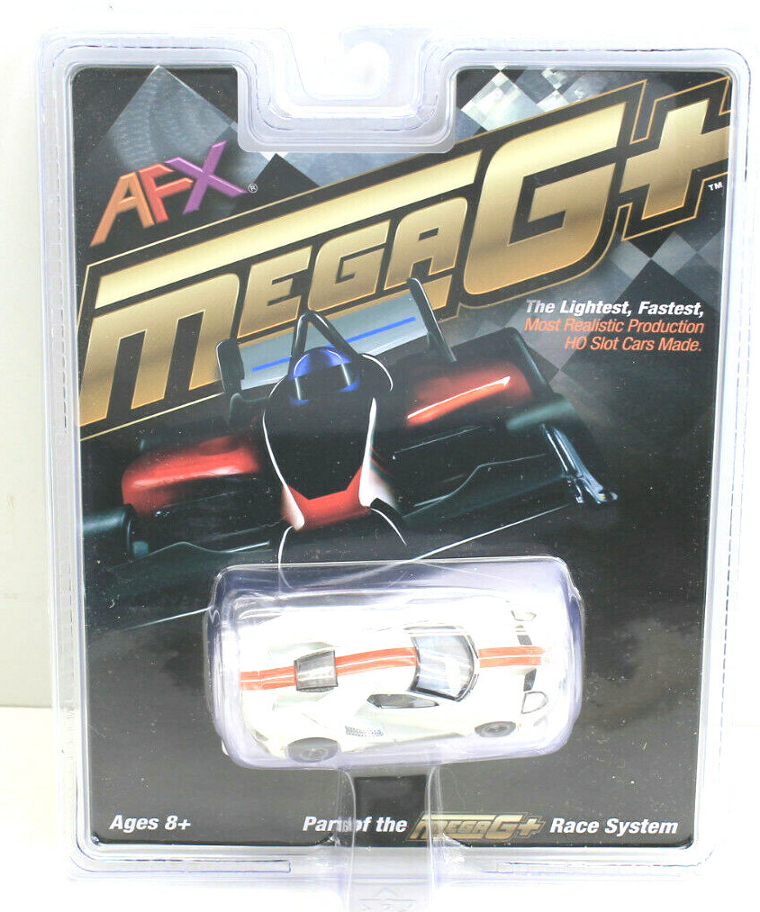 Tomy AFX Racemasters Mega G+ Slot Car Ford GT 22021 White G-Plus Sealed ...